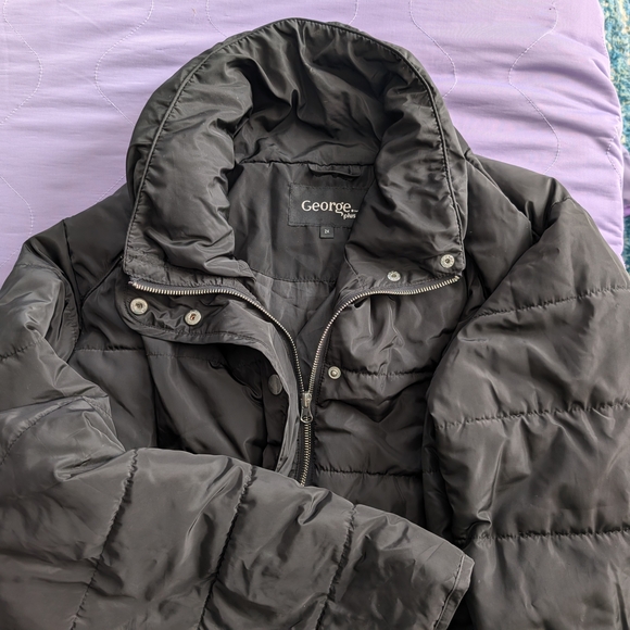 George | Jackets & Coats | George Black Puffer Jacket | Poshmark